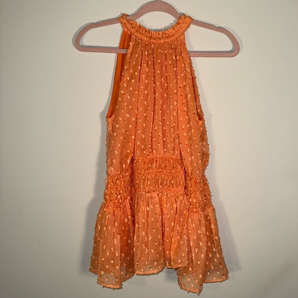 Cato | Tops | Cato Medium Orange Floral Tank Top Chic Breezy Summer ...